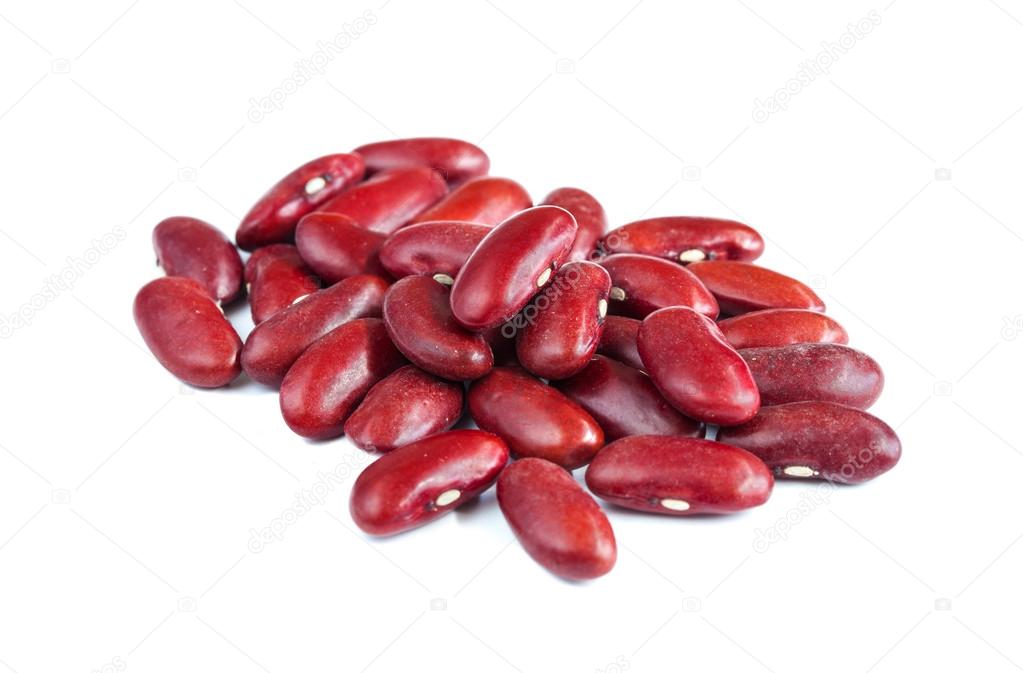 Red kidney bean isolated on white background — Stock Photo © dumrongsak #79080324