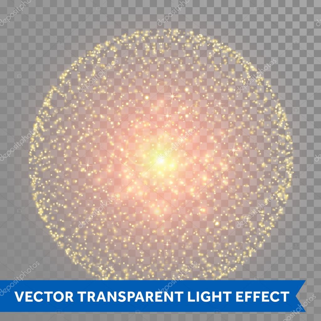 Vector gold glitter plasma sparks electric sphere Stock Vector by ...