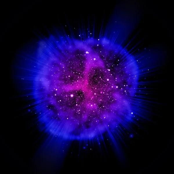 Cosmic color dust cloud nebula — Stock Vector © ronedale #106553968