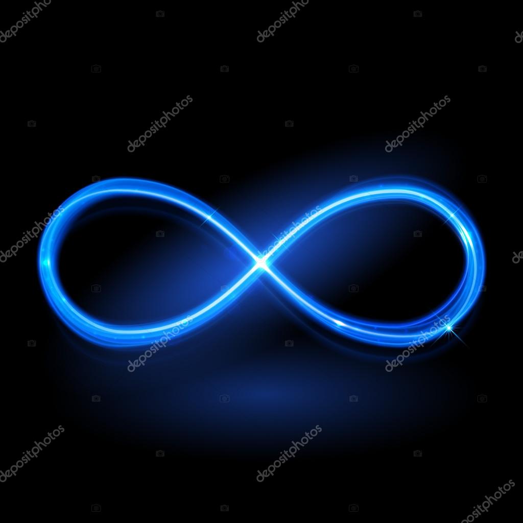 Ector magic glowing light infinity sign Stock Vector by ©ronedale 119835912