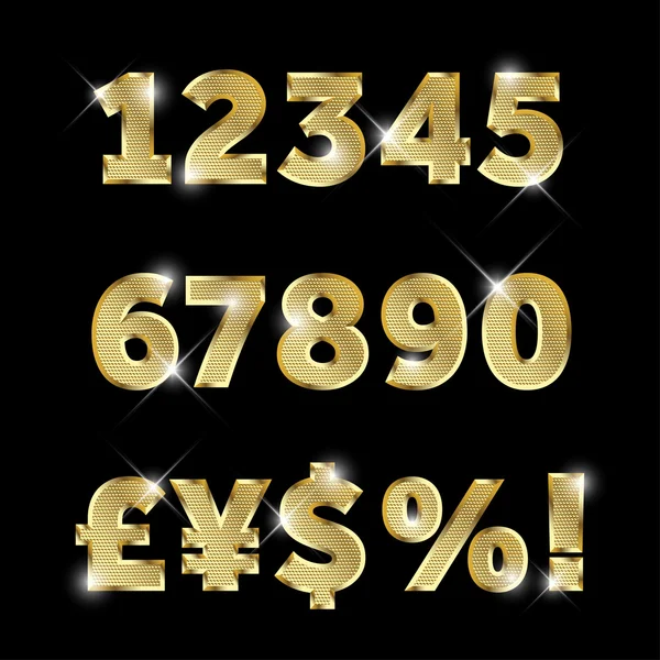 100,000 Gold numbers Vector Images | Depositphotos