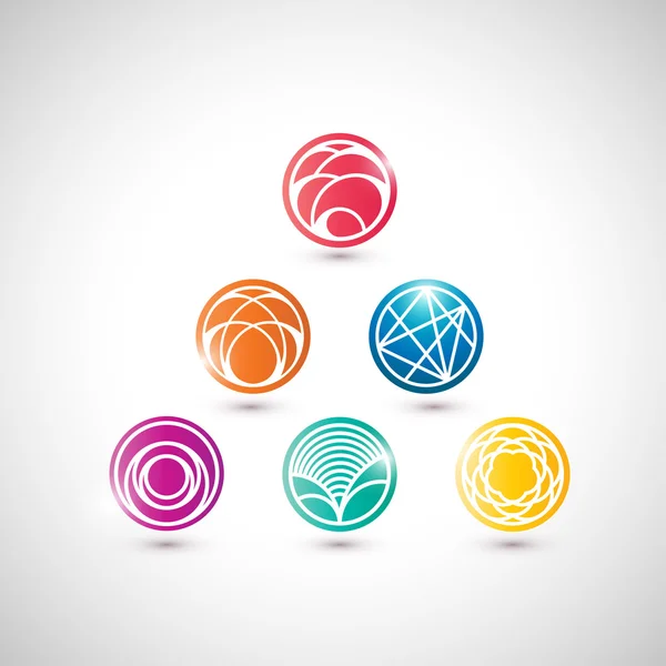 Iconos abstractos vectoriales imágenes de stock de arte vectorial ...