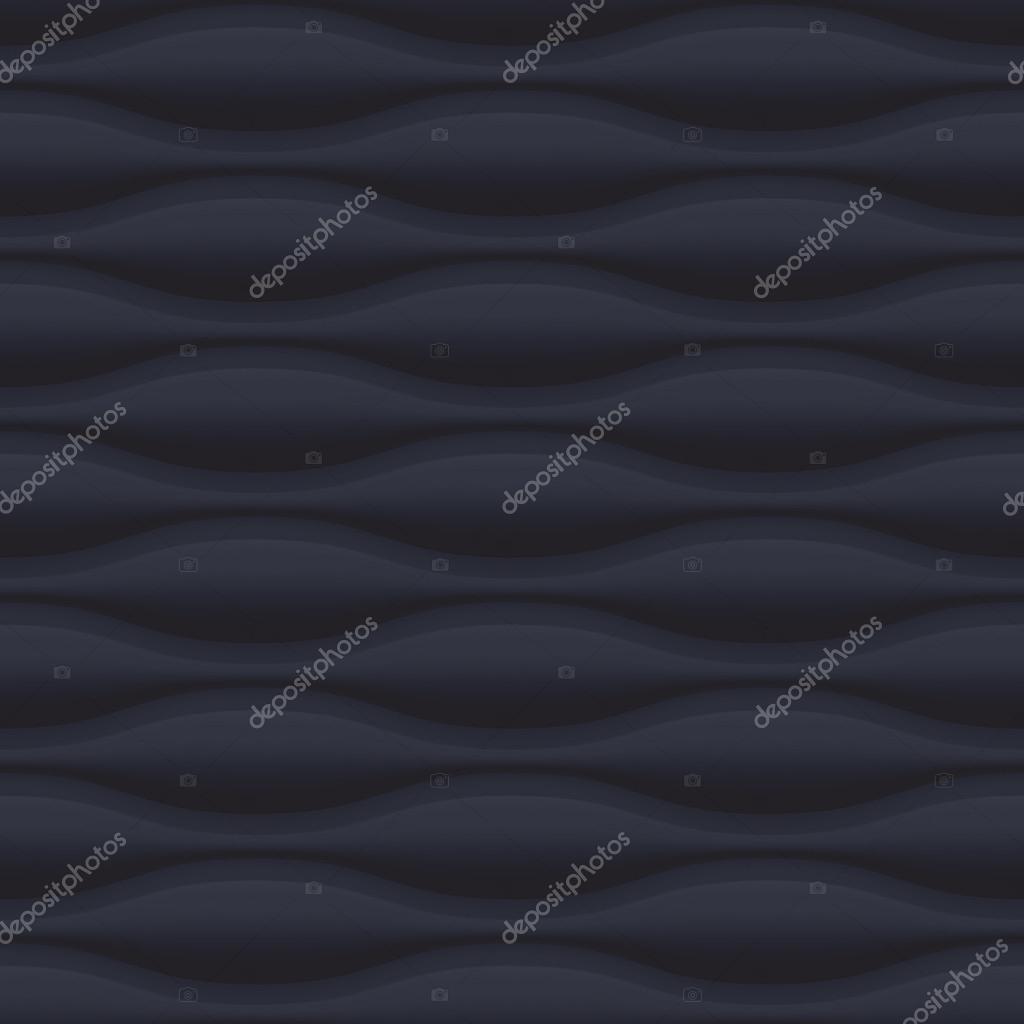 Black wavy panel seamless texture background. Stock Vector Image by ...