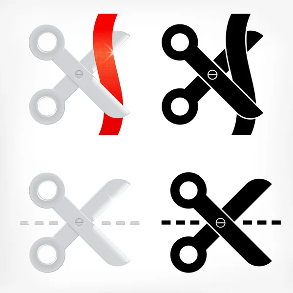 ᐈ Scissors cutting paper stock vectors, Royalty Free scissors cutting ...