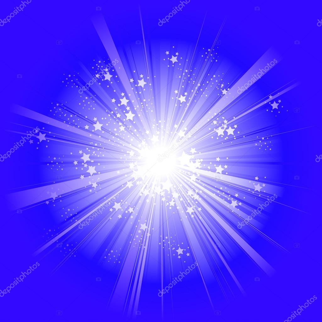 Light rays with stars Stock Vector by ©ronedale 89353398