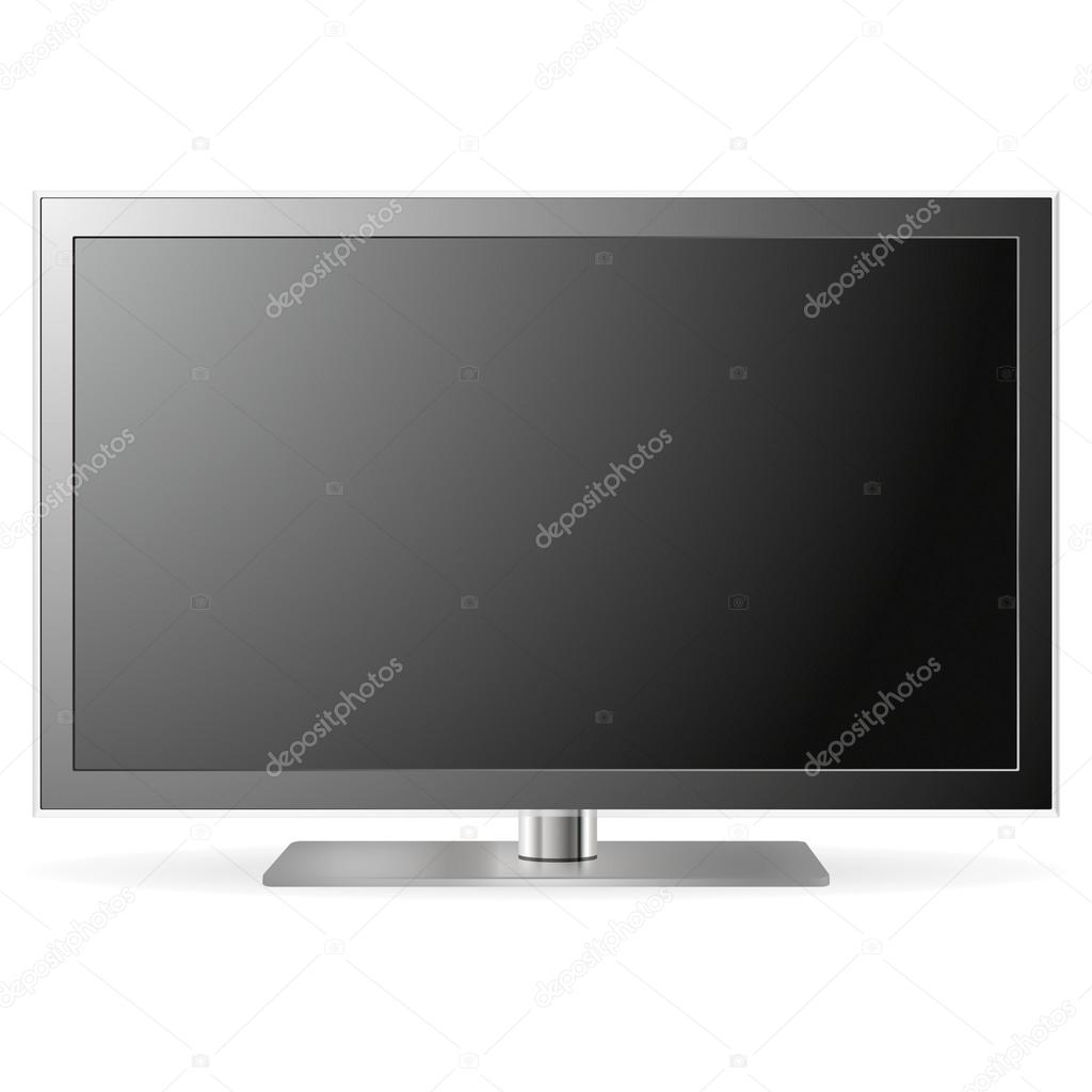 LCD TV set with reflection — Stock Photo © ronedale #90226018