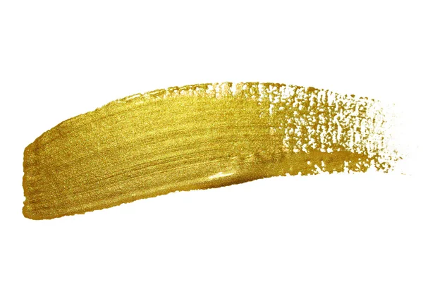 Gold paint brush stroke. Stock Photo by ©ronedale 91353888