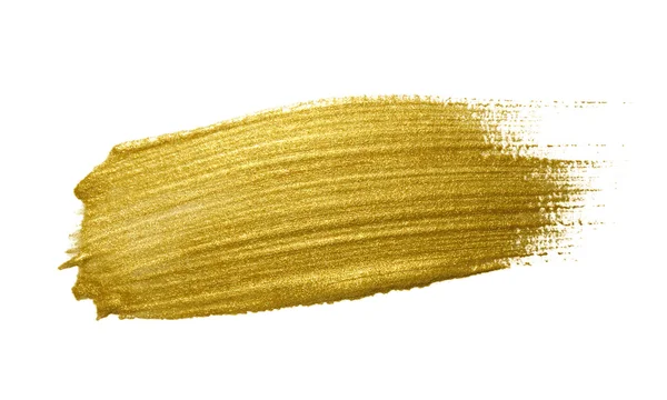 Gold paint brush stroke. Stock Photo by ©ronedale 91353888