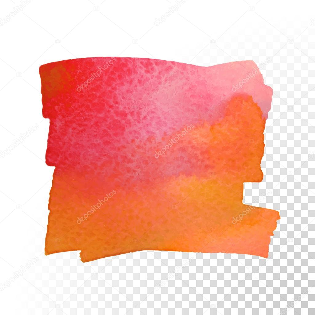 Abstract watercolor art hand paint on transparent background. Stock ...