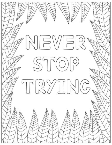 Yes You Can Quote Coloring Page Affirmation Coloring Vector ...