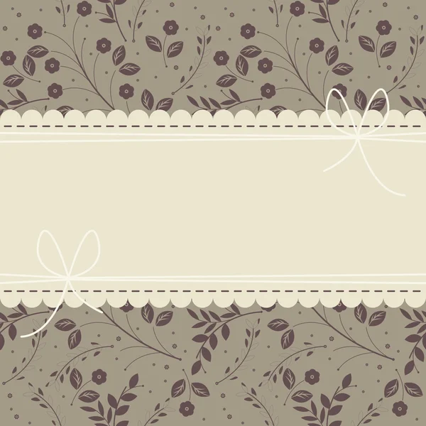 Beautiful lace frame with green floral background — Stock Vector ...