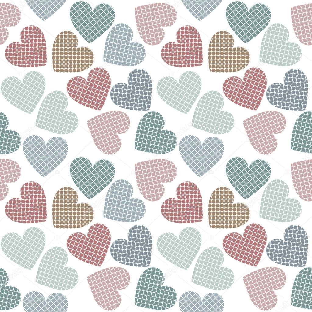 Beautiful seamless pattern with colorful hearts — Stock Vector © Da6kin ...