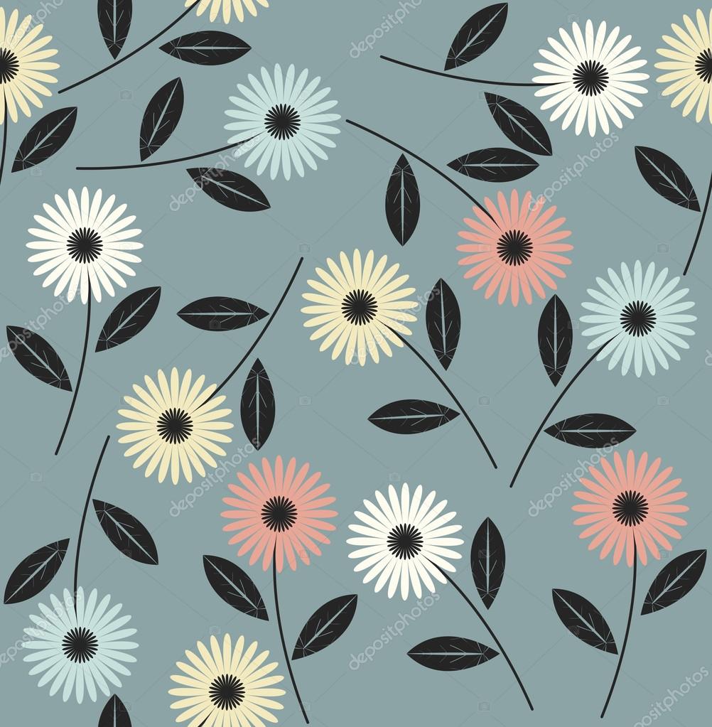 Endless pattern with abstract flowers Stock Vector Image by ©Da6kin ...