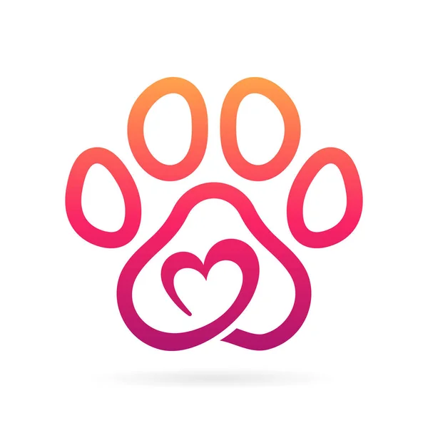 Dog paw logo Stock Photos, Royalty Free Dog paw logo Images | Depositphotos