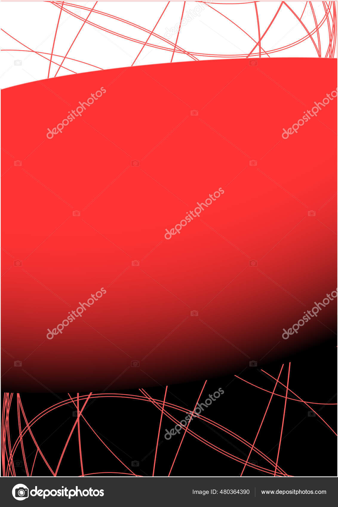 Red Art Frame Vector Illustration Stock Vector by ©RATOCA 480364390