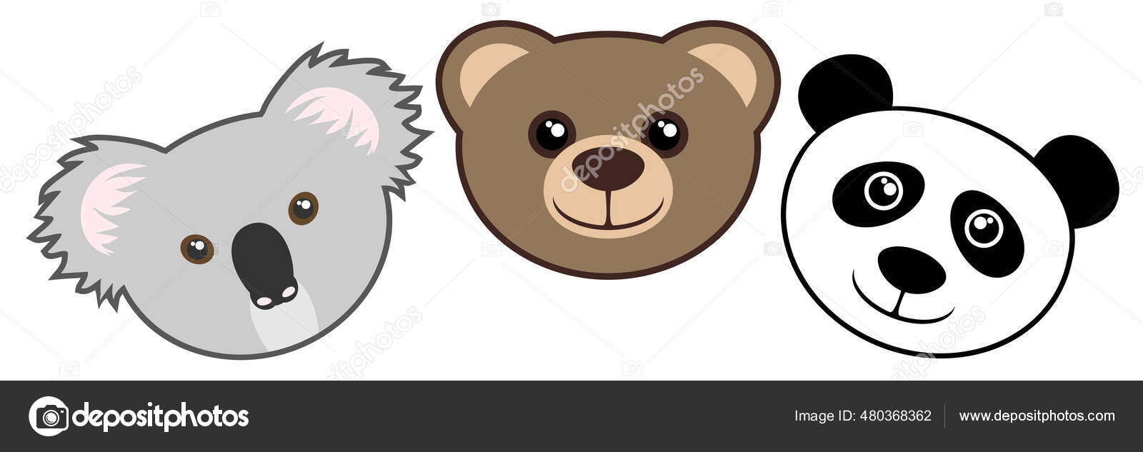 Three Faces Vector Illustration Stock Vector Image by ©RATOCA #480368362