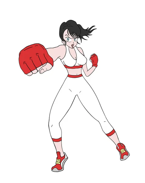 100,000 Fighter female Vector Images | Depositphotos