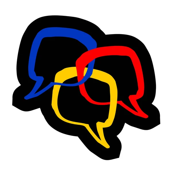 Illustration Three Color Comic Symbols Stock Vector Image by ©RATOCA ...