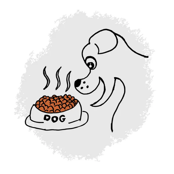 Dog Eating Drawing