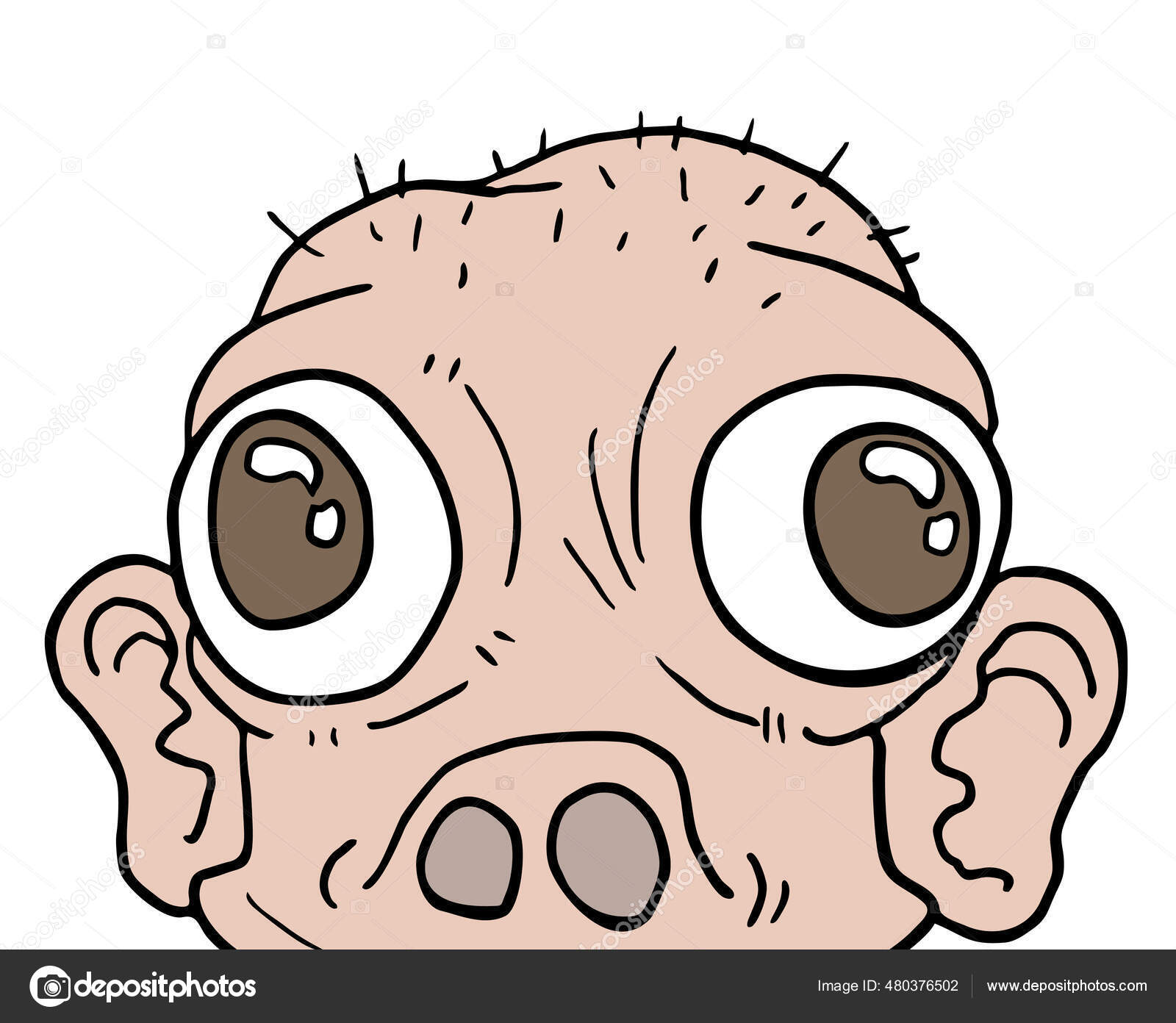 Rare Face Vector Illustration Stock Vector by ©RATOCA 480376502