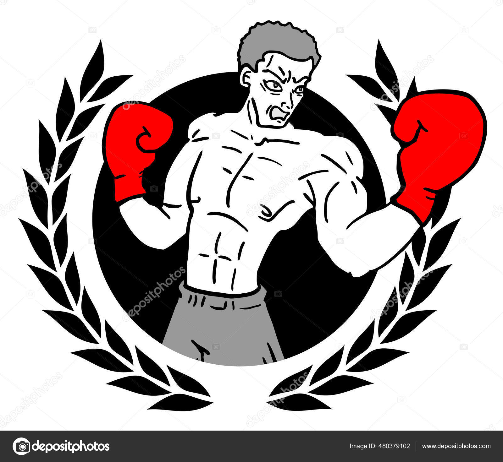 Winner Boxing Vector Illustration Stock Vector by ©RATOCA 480379102