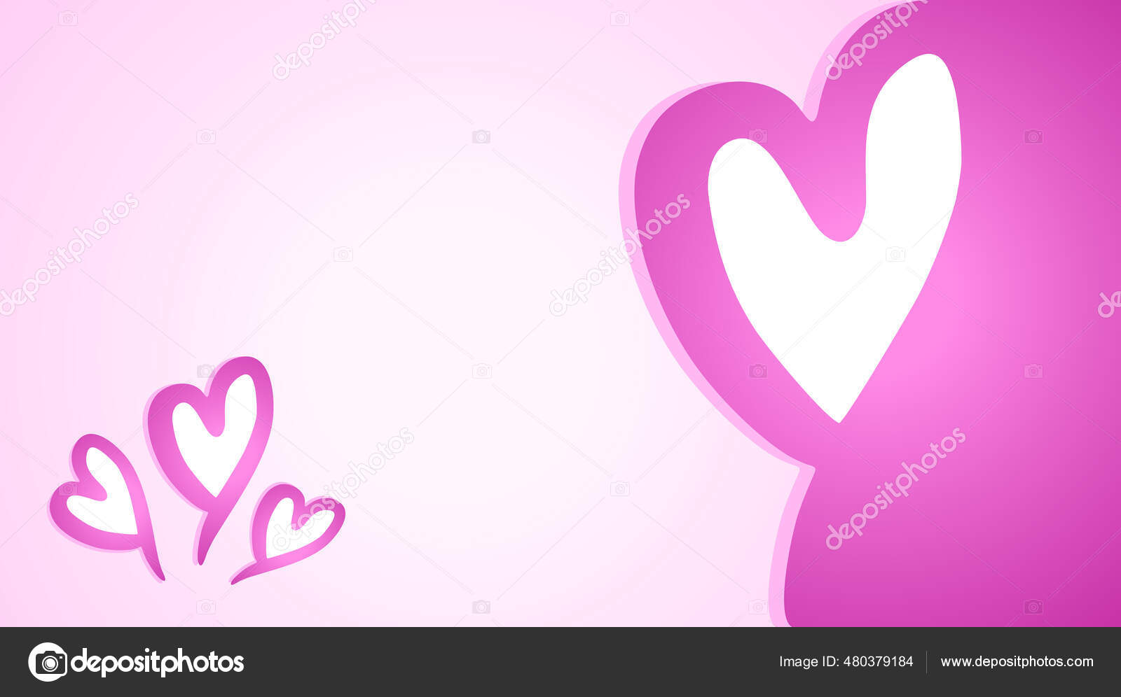 Heart Card Vector Illustration Stock Vector by ©RATOCA 480379184