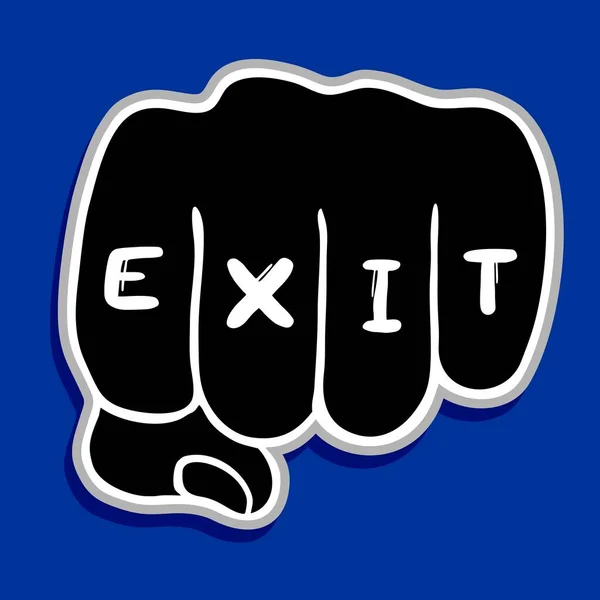 Exit Sign Vector Illustration Stock Vector by ©RATOCA 480426256