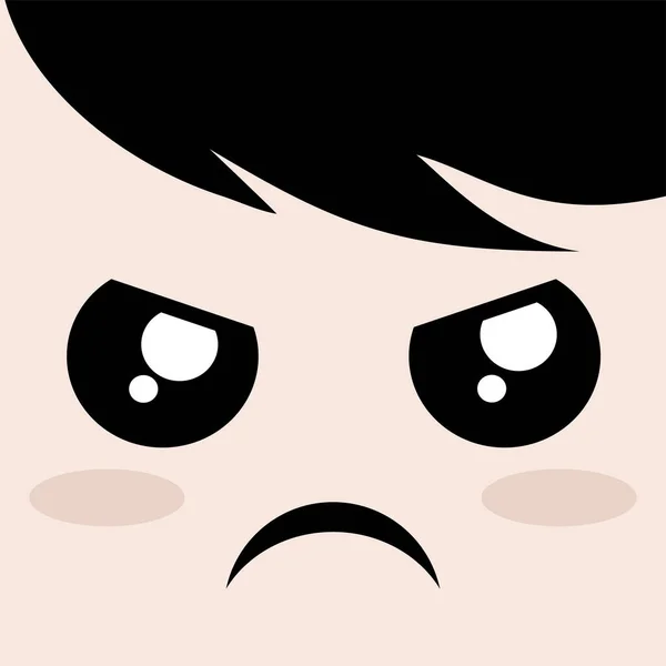 Scared Face Vector Illustration Stock Vector by ©RATOCA 480400940