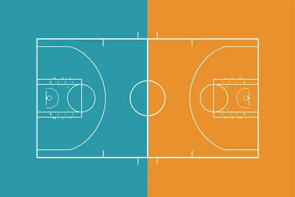 Basketball Court Vector Illustration Stock Vector by ©RATOCA 480384934