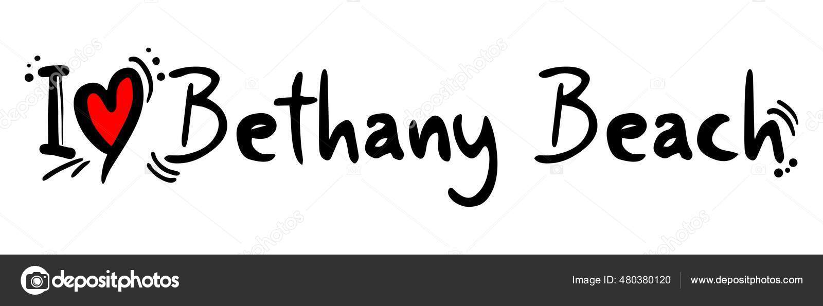 Bethany Playa Amor Vector Ilustración Vector de stock por ©RATOCA 480380120