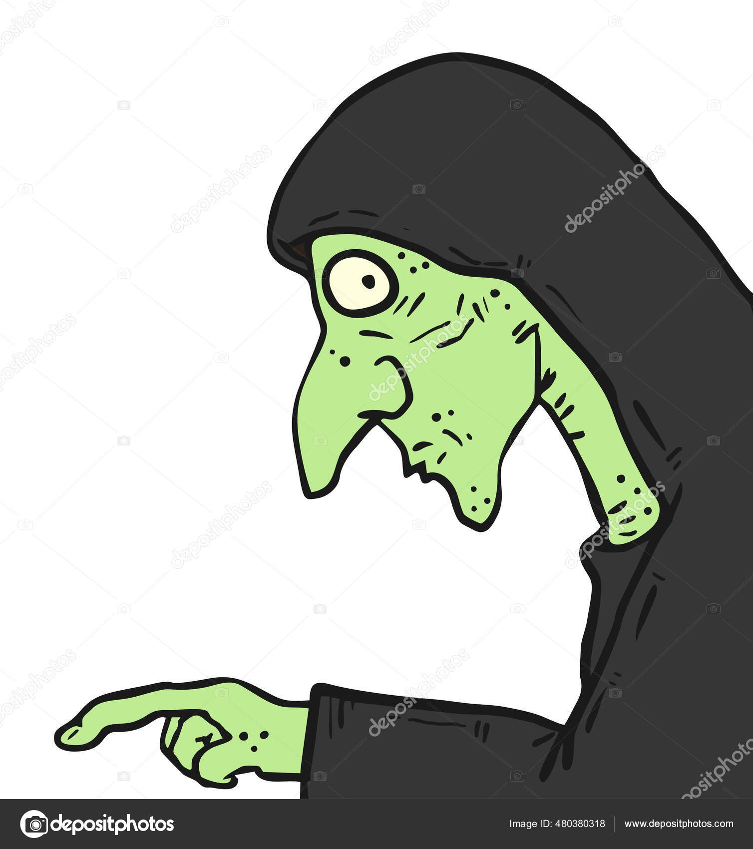 Vector Illustration Comic Character Hood Stock Vector by ©RATOCA 480380318