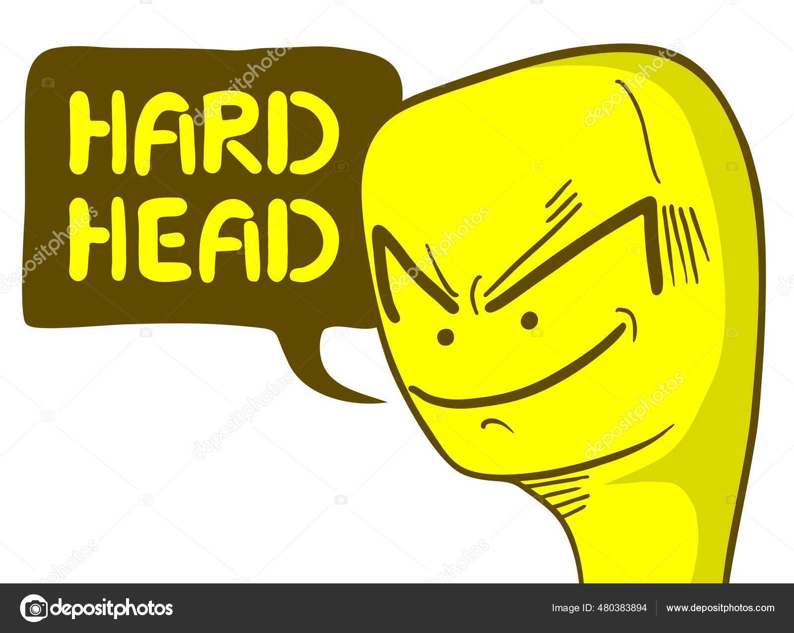 Hard Head Vector Illustration Stock Vector by ©RATOCA 480383894
