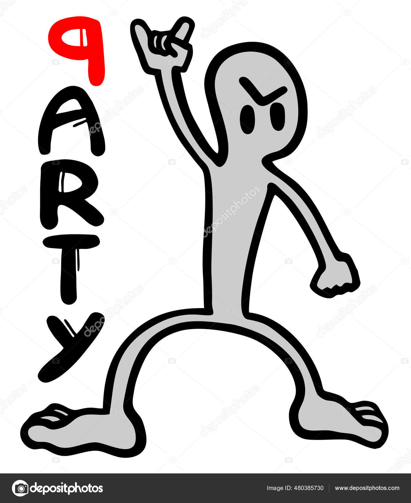 Vector Illustration Cartoon Funny Man Stock Vector by ©RATOCA 480385730