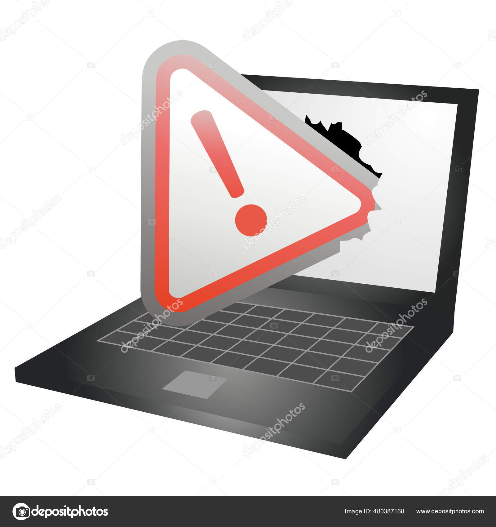 Error Network Internet Icon Vector Illustration Stock Vector by ©RATOCA ...