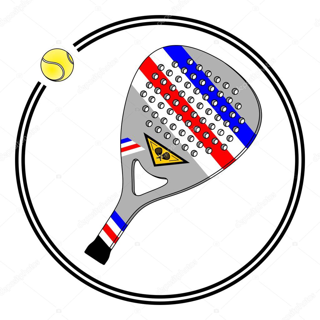 Padel Bola Icono Vector Ilustración Vector de stock por ©RATOCA 480385822