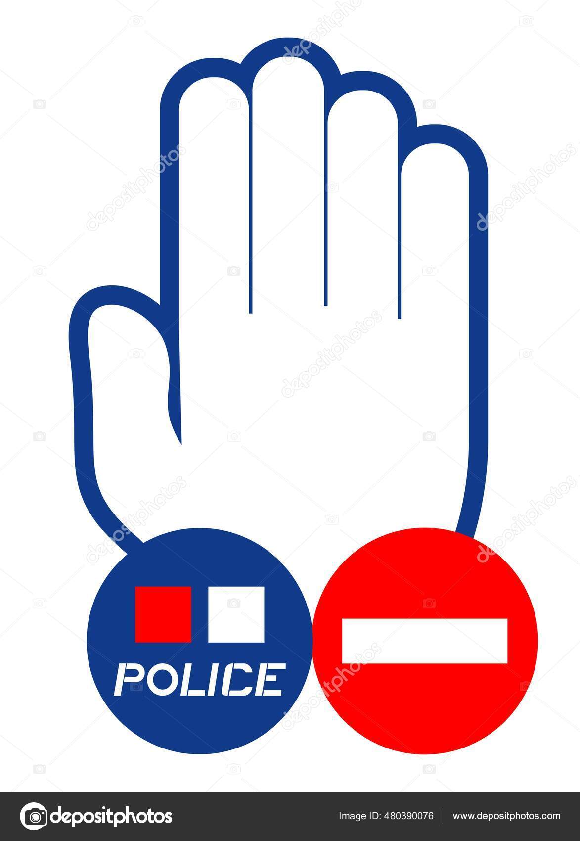 Mano Stop Signo Icono Ilustración Vectorial Vector de stock por ©RATOCA ...