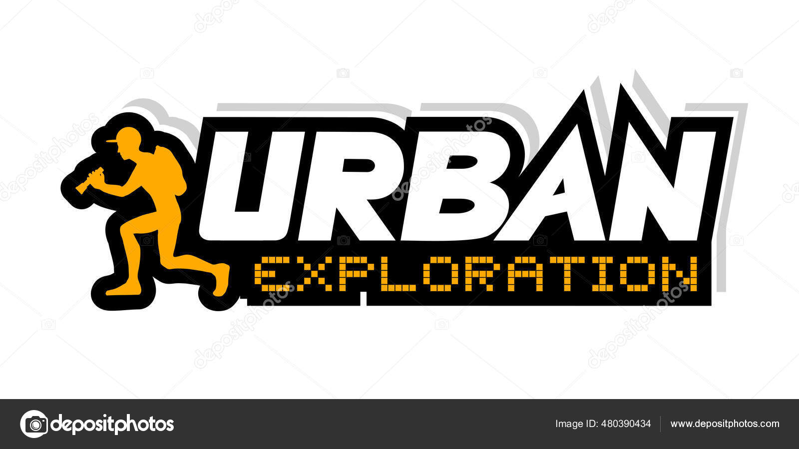 Urban Exploration Vector Illustration Stock Vector by ©RATOCA 480390434