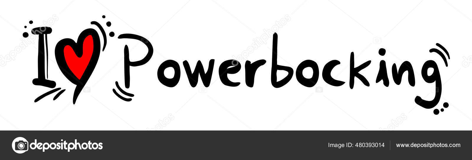 Powerbocking Love Vector Illustration Stock Vector by ©RATOCA 480393014