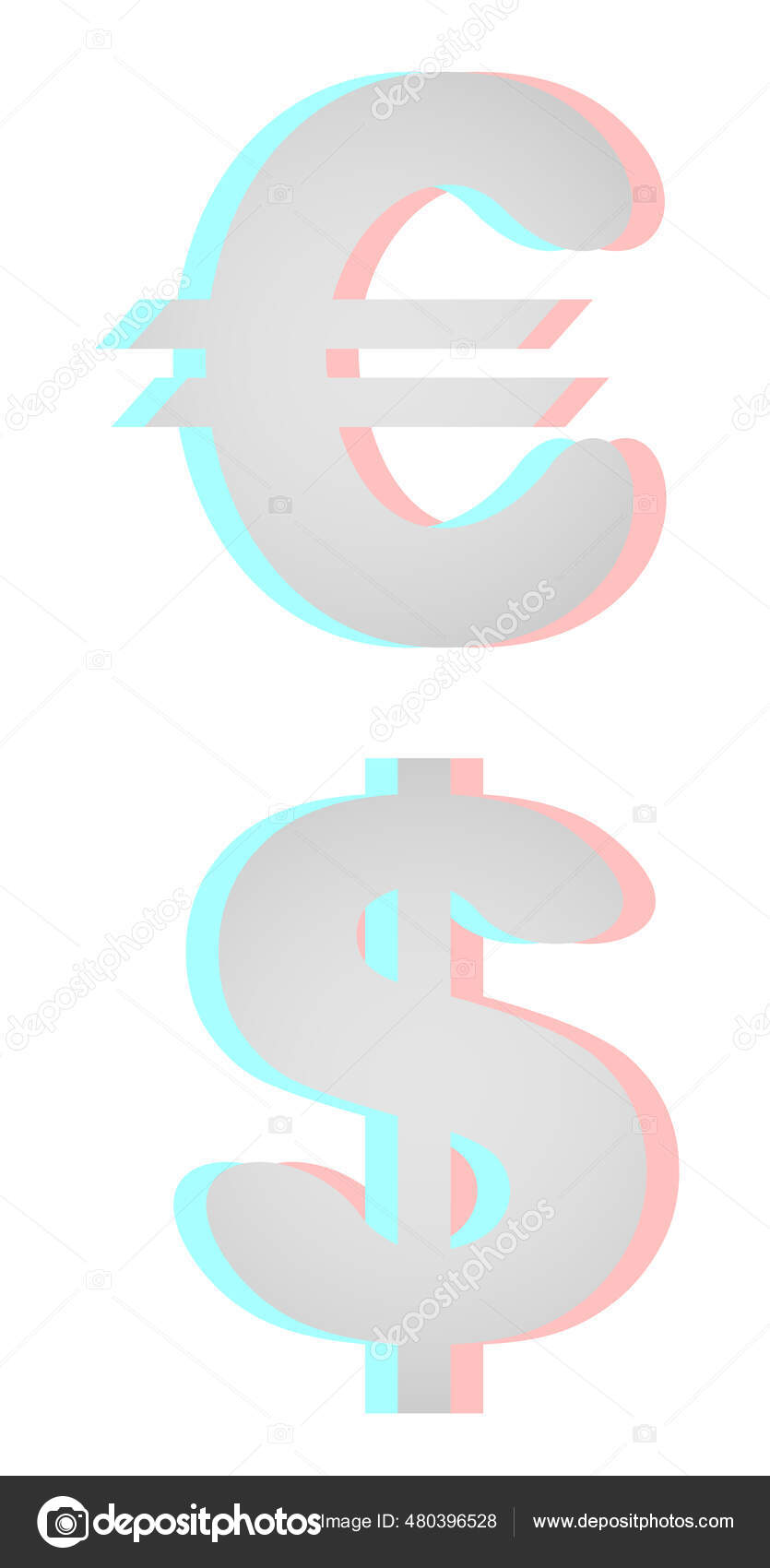 Dollar Euro Sign Web Icon Stock Vector by ©RATOCA 480396528