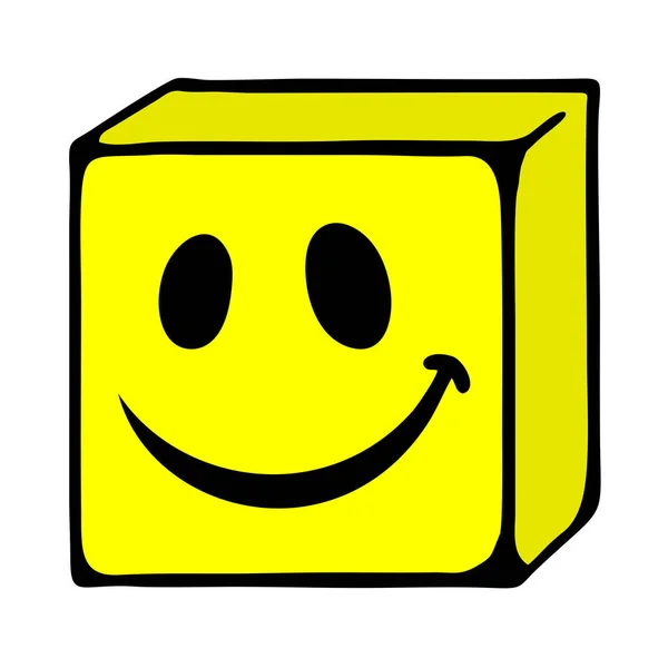 Yellow Cube Vector Illustration Stock Vector by ©RATOCA 480390140