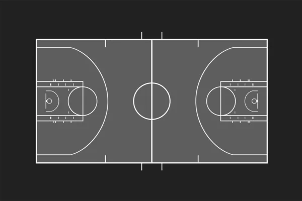 Basketball Court Vector Illustration Stock Vector by ©RATOCA 480384934