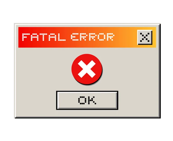 Computer Error Vector Illustration Stock Vector by ©RATOCA 480379190