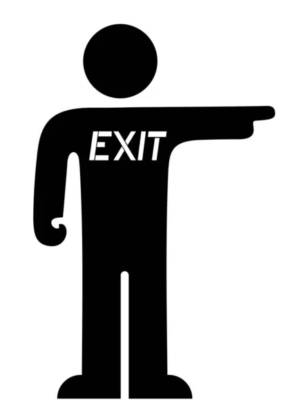 Exit Sign Vector Illustration Stock Vector by ©RATOCA 480426256