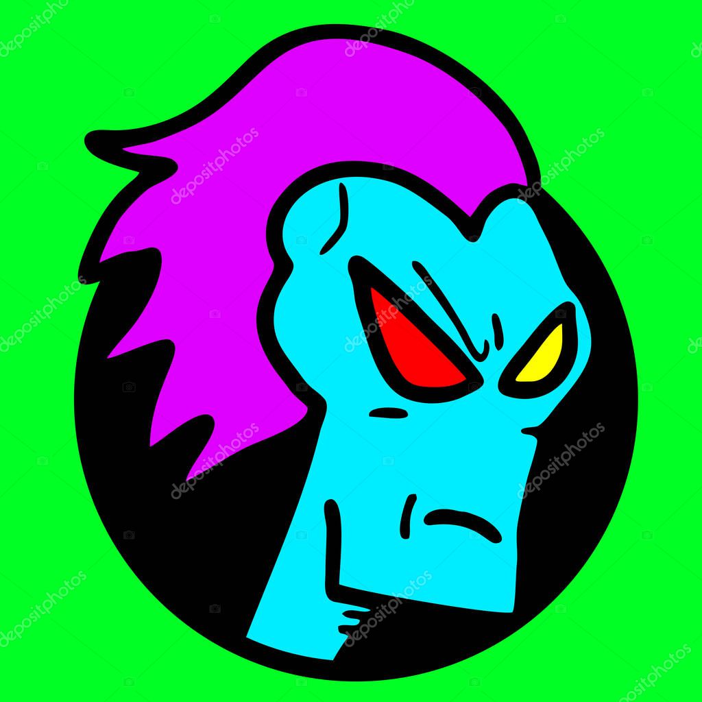 Loco Vector Color Ilustración Vector de stock por ©RATOCA 480391560