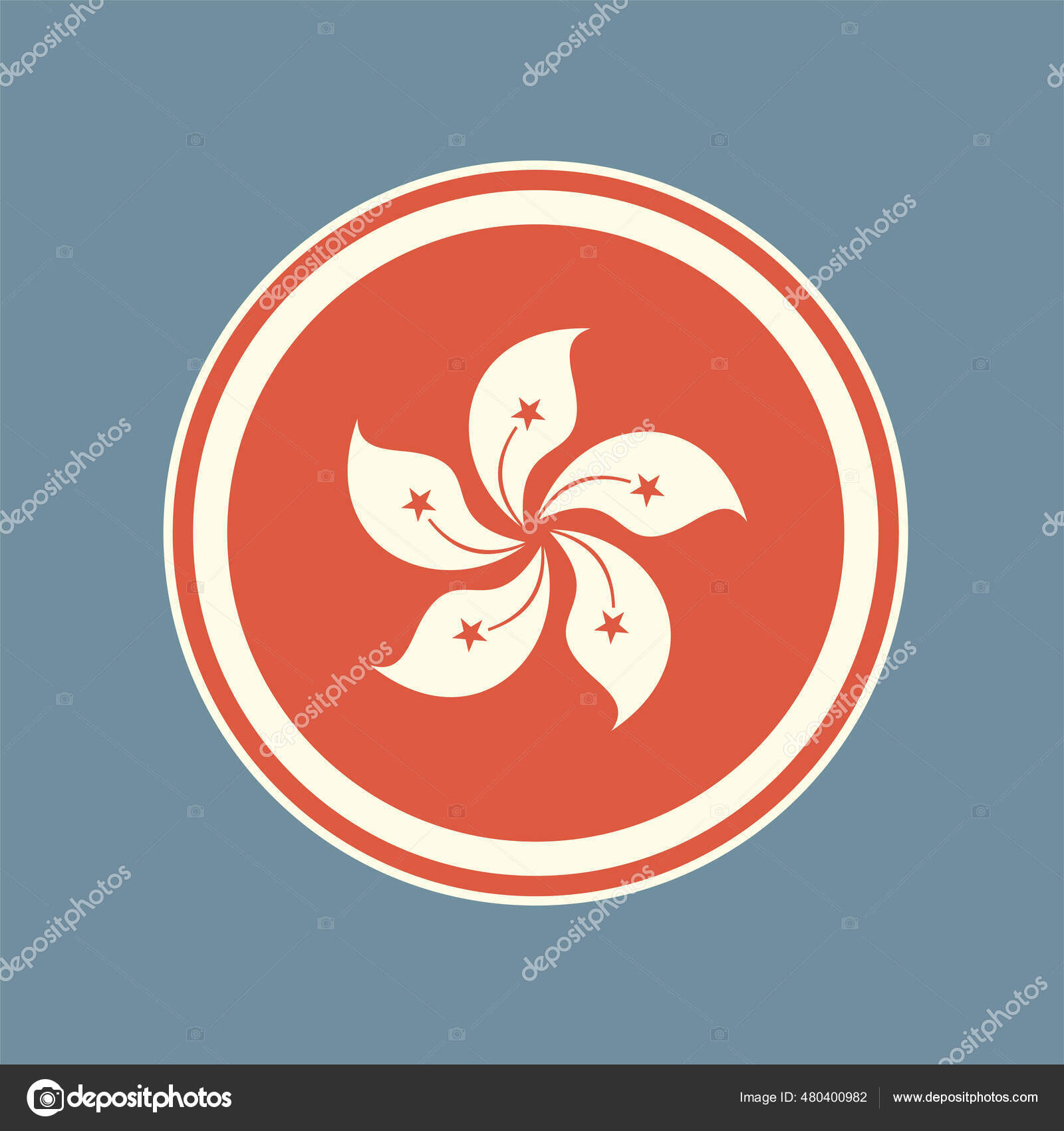Hong Kong Symbol Vector Illustration Stock Vector by ©RATOCA 480400982