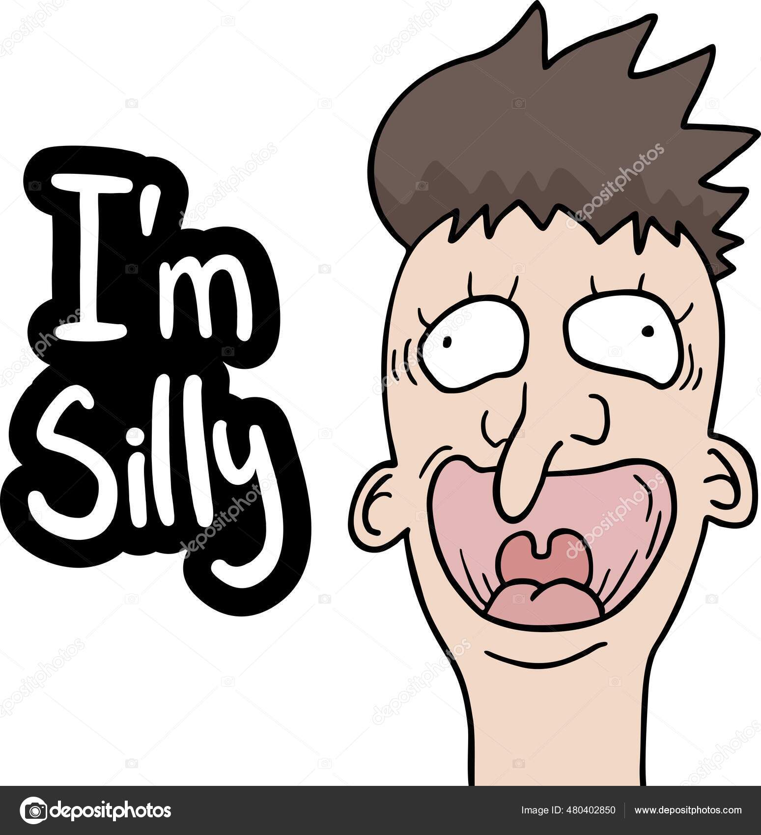 Silly Face Vector Illustration Stock Vector by ©RATOCA 480402850
