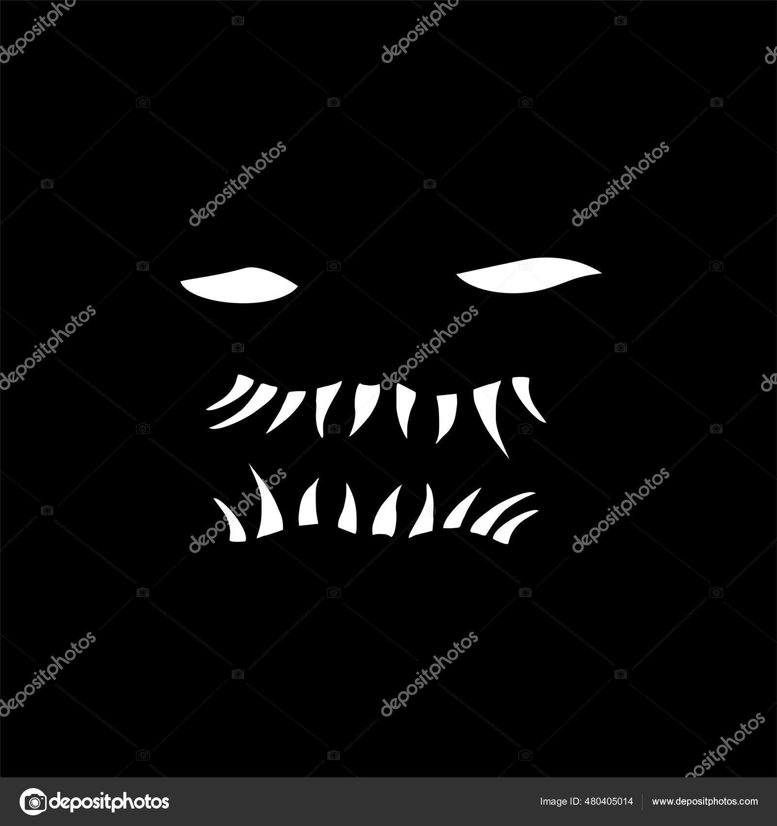 Terrifying Face Vector Illustration Stock Vector by ©RATOCA 480405014