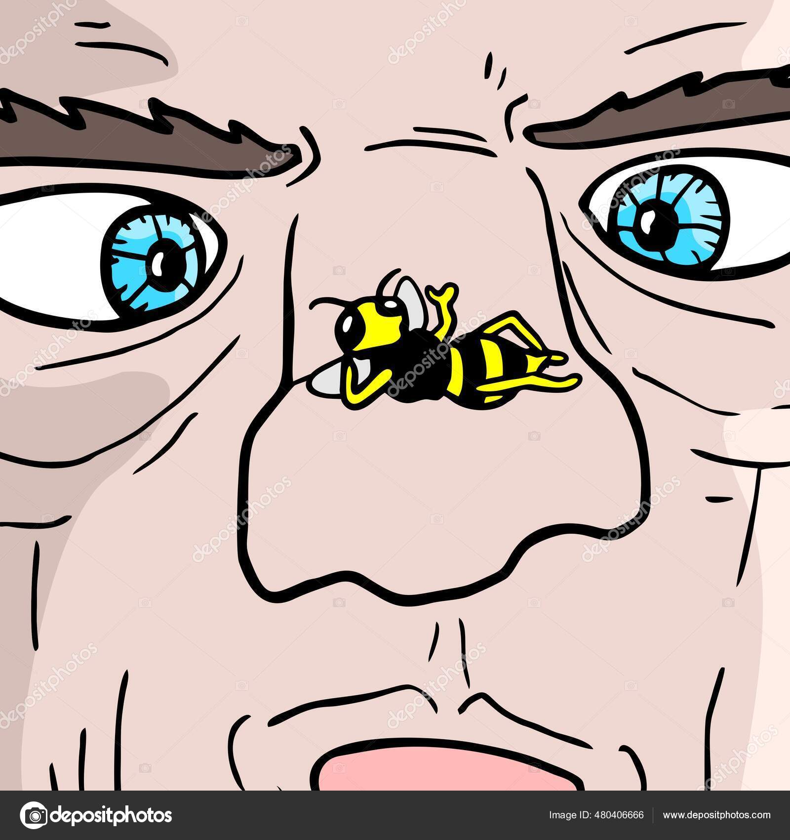 Wasp Man Vector Illustration Stock Vector by ©RATOCA 480406666