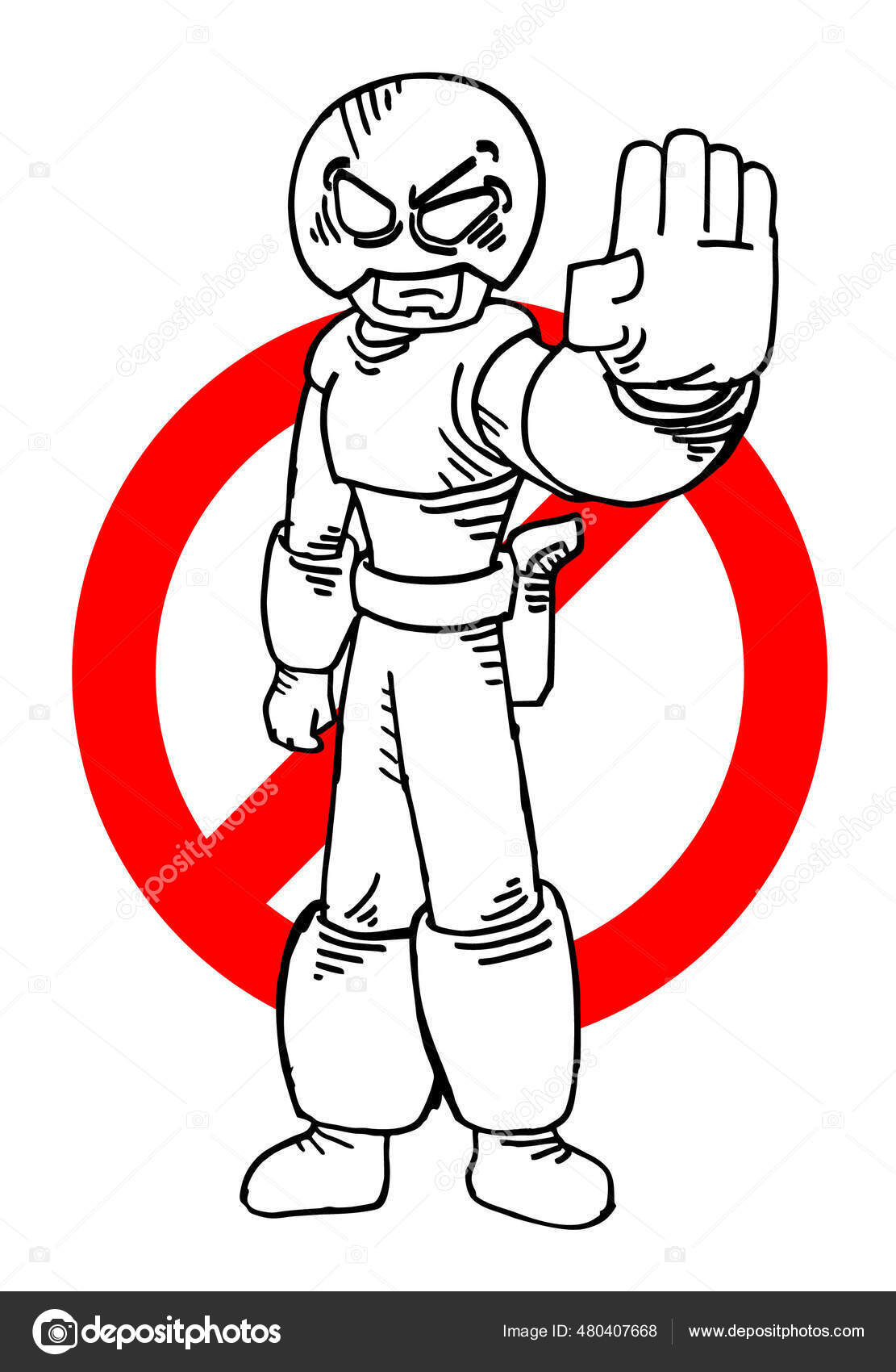 Vector Illustration Stop Sign Icon Stock Vector by ©RATOCA 480407668