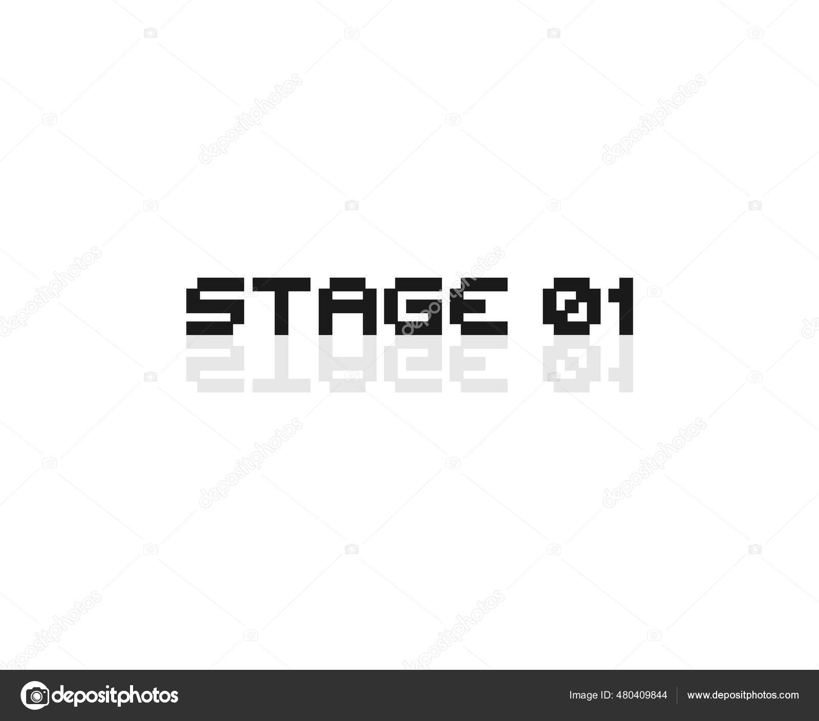 Stage Retro Video Game Message Stock Vector Image by ©RATOCA #480409844
